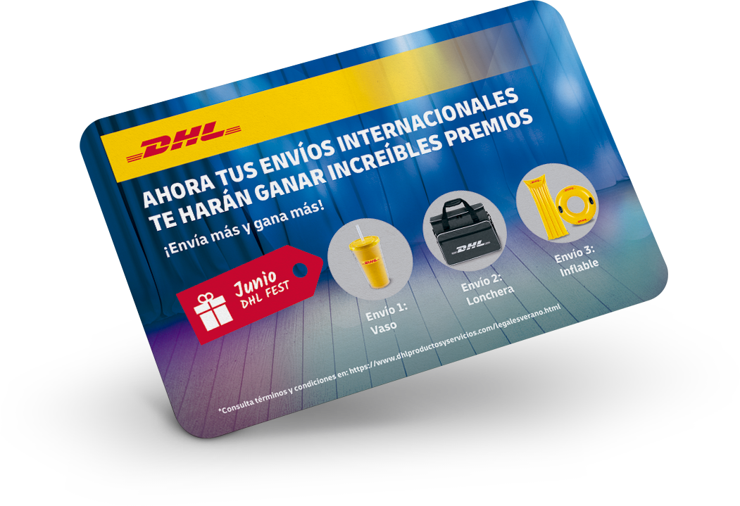 Envia y gana al instante » DHL Productos y Servicios